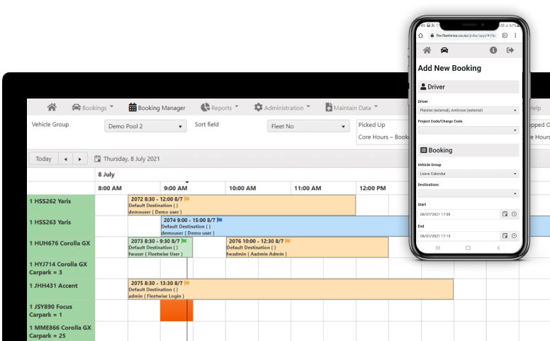 Pool Vehicle Booking System (PVBS) | Fleetwise NZ & Australia
